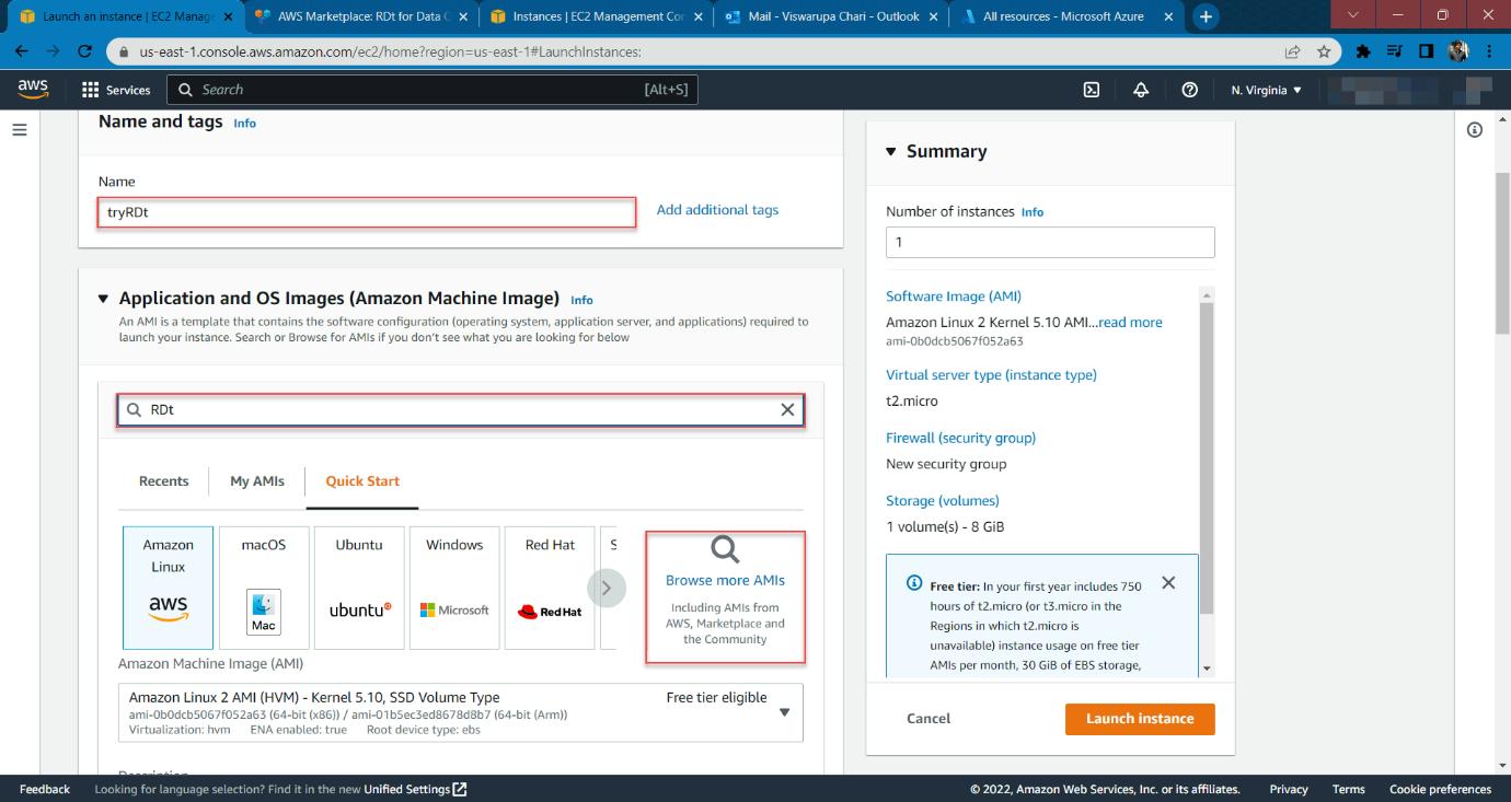 Steps involved installing DataTrust (RDt) application on AWS – RightData