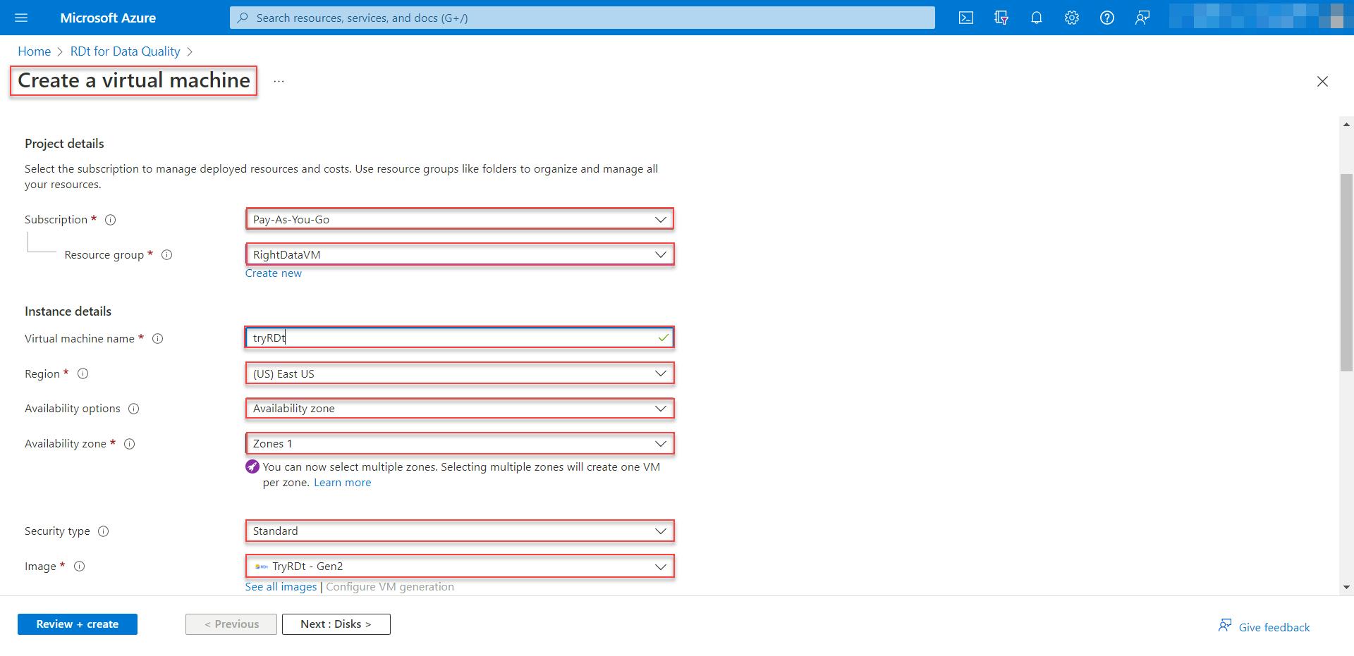 Steps involved installing DataTrust (RDt) application on Azure – RightData