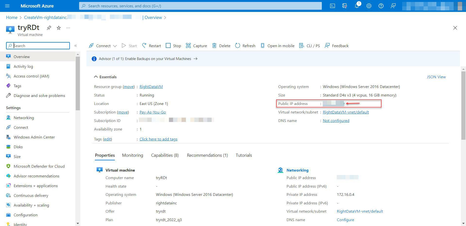 Steps involved installing DataTrust (RDt) application on Azure – RightData