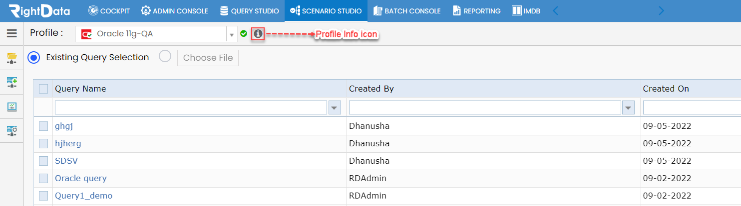 Feasibility to view and copy selected profile details from the profile info icon – RightData