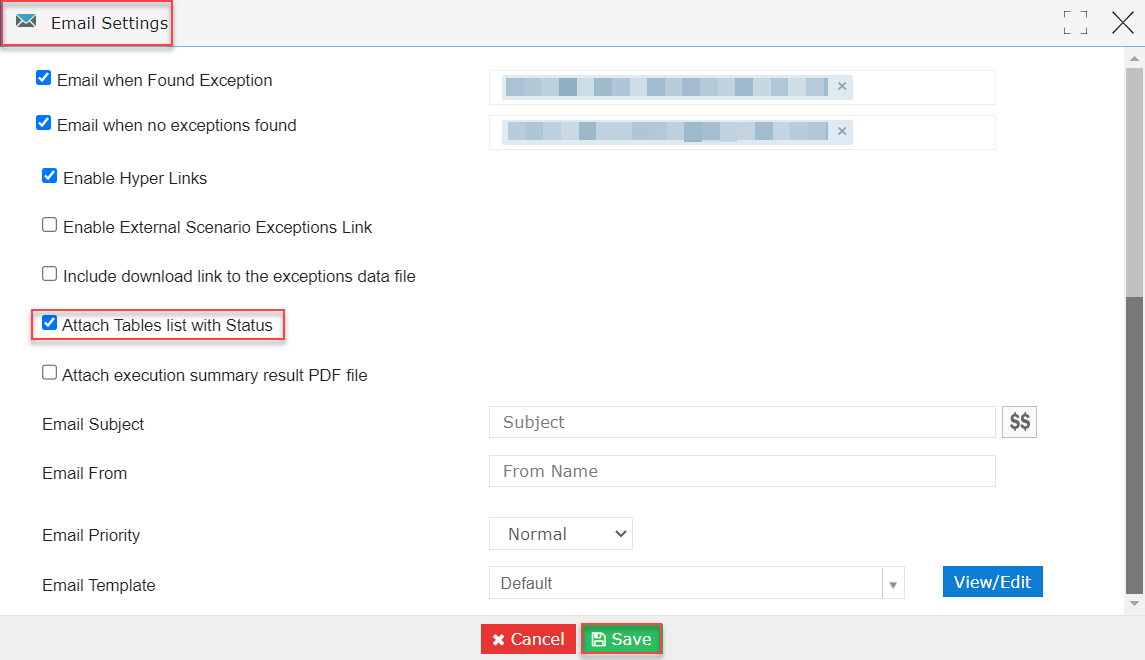 Option to send TDR result summary as an attachment in an email – RightData