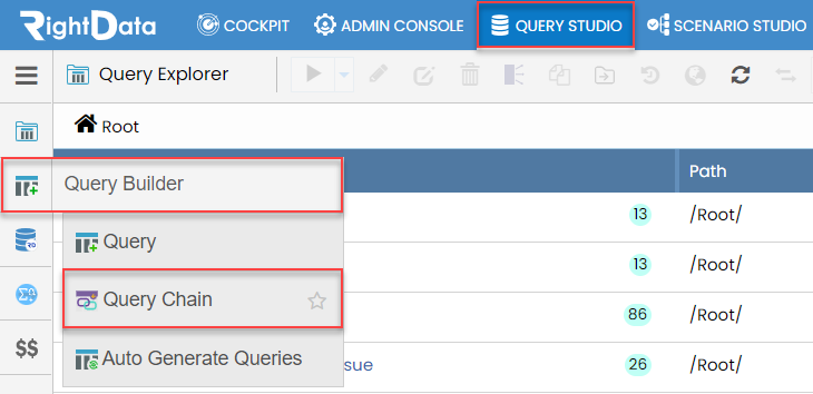 Query Chain using Pivot data Transformation – RightData