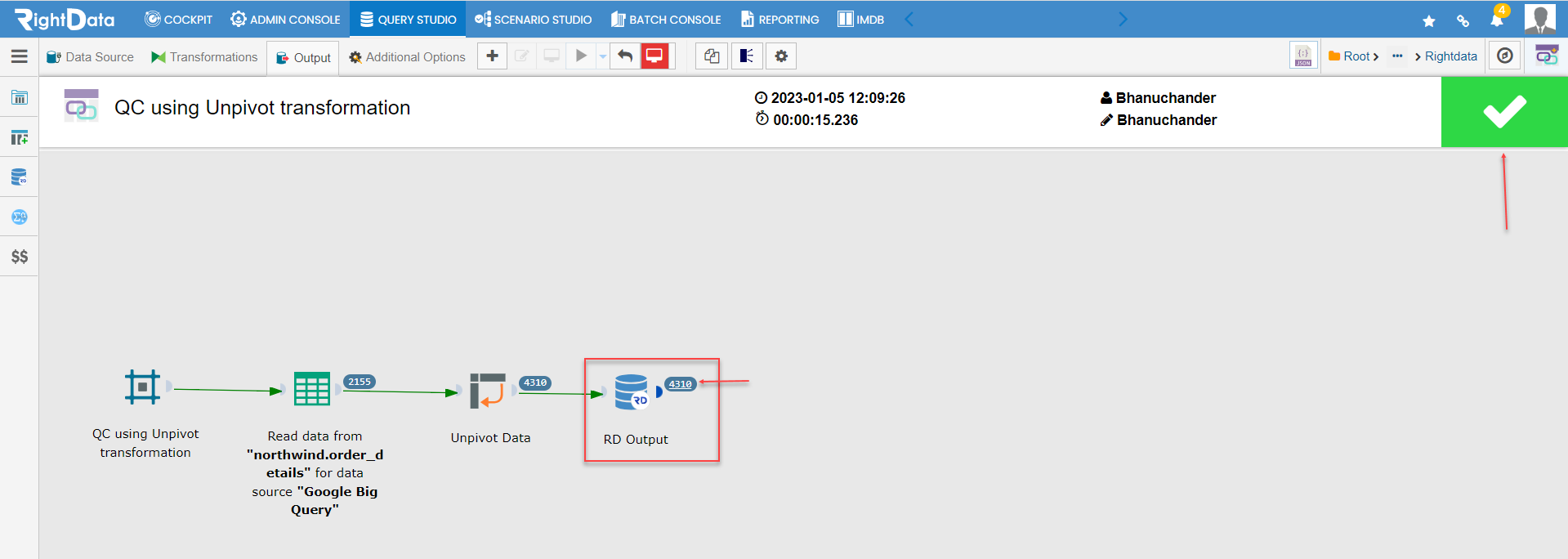 Query Chain Using Unpivot Data Transformation Rightdata