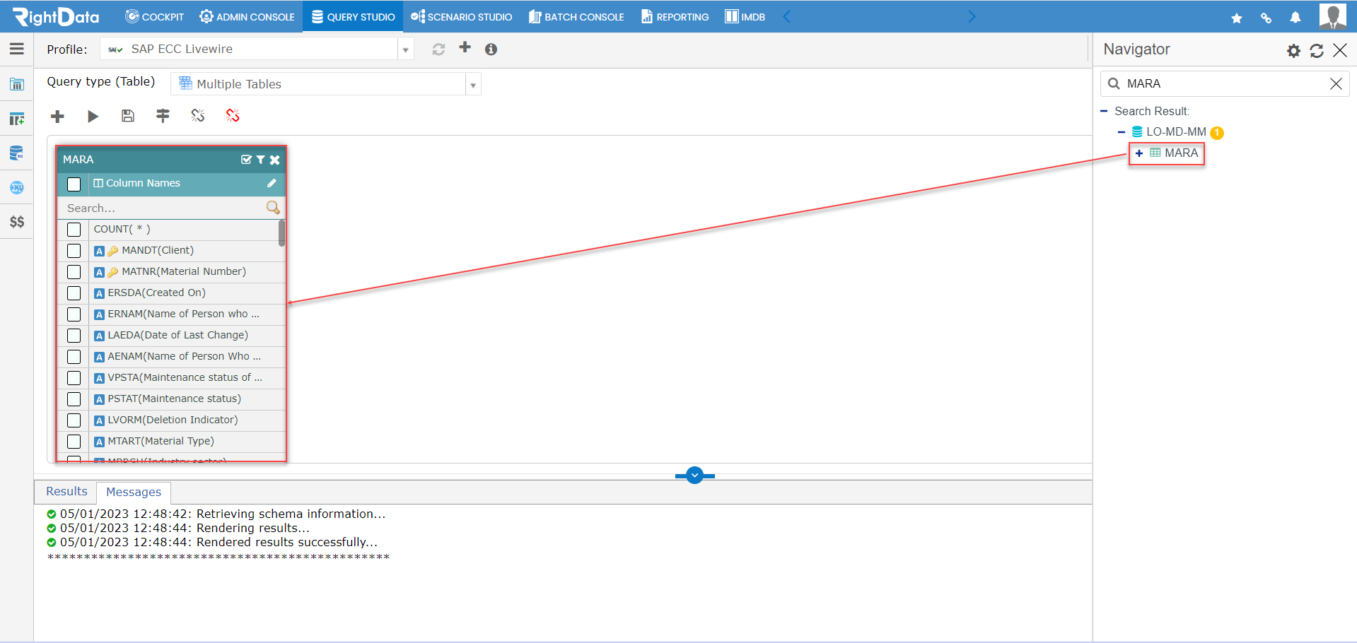 Querying SAP ECC using multiple tables – RightData