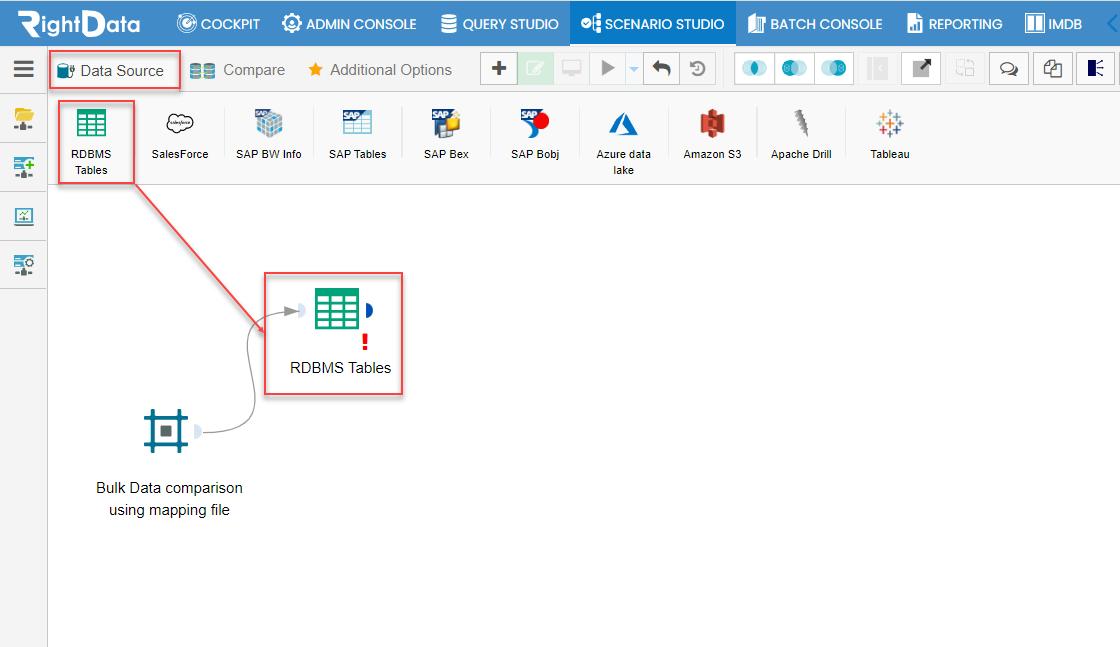 Bulk data comparison using mapping file – RightData
