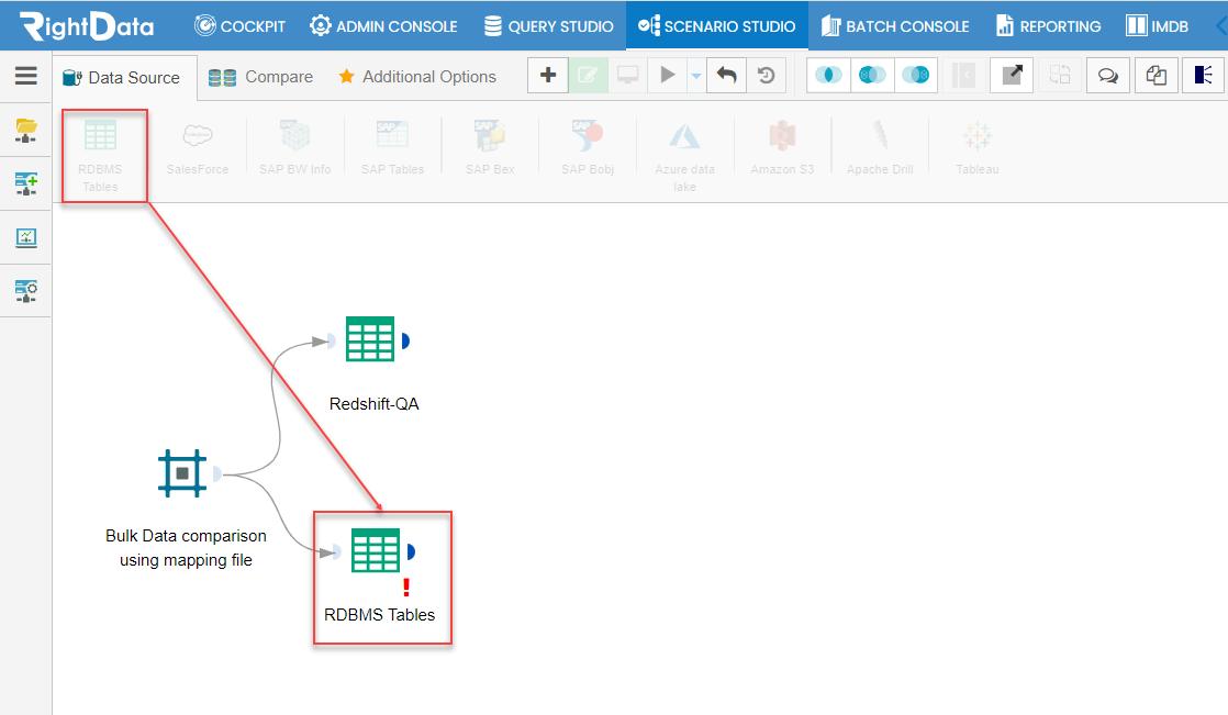Bulk data comparison using mapping file – RightData