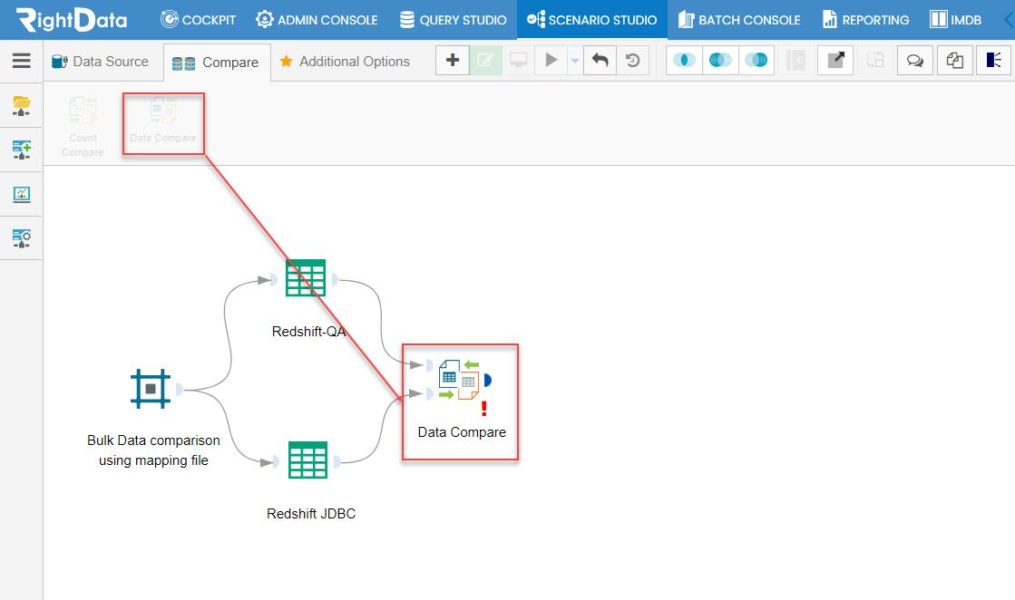 Bulk data comparison using mapping file – RightData
