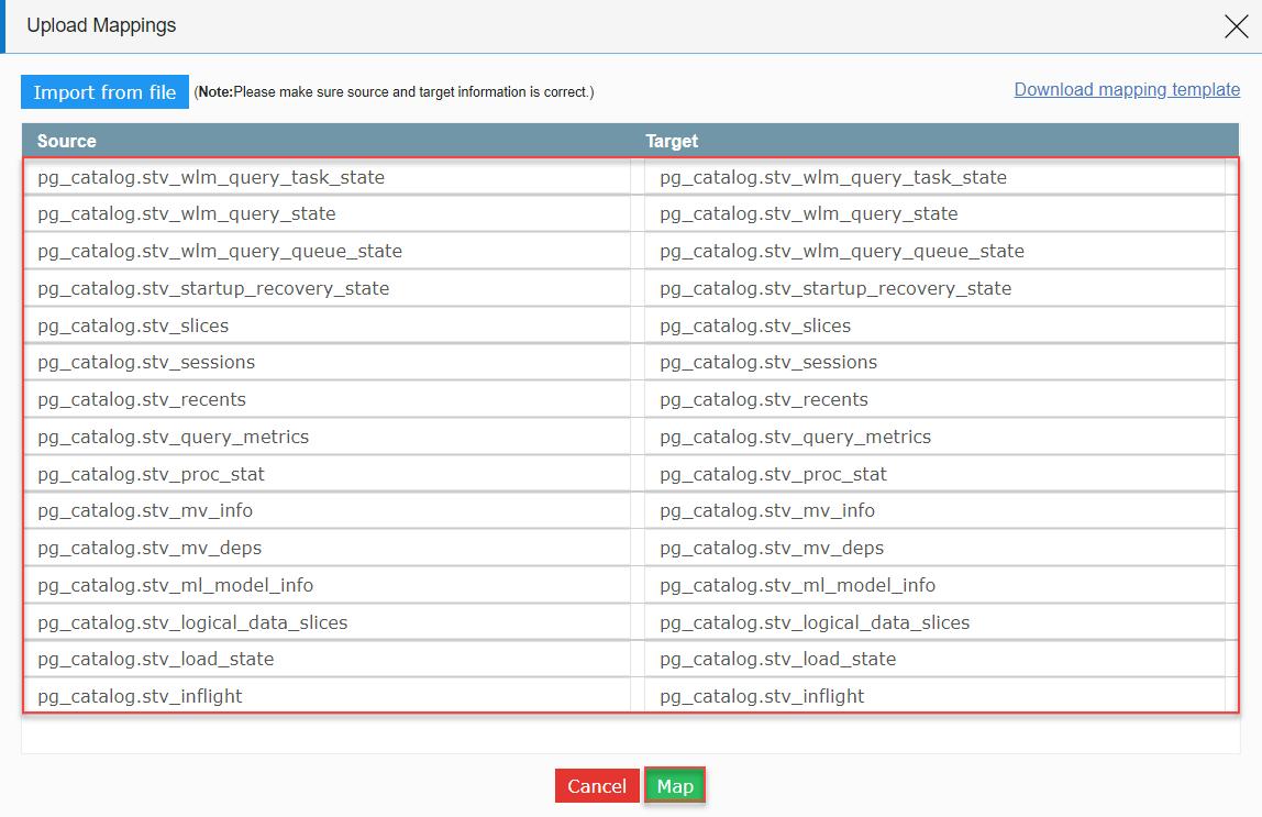 Bulk data comparison using mapping file – RightData