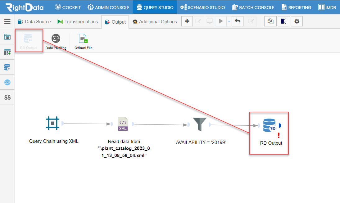 Query Chain Using Xml As Data Source Rightdata