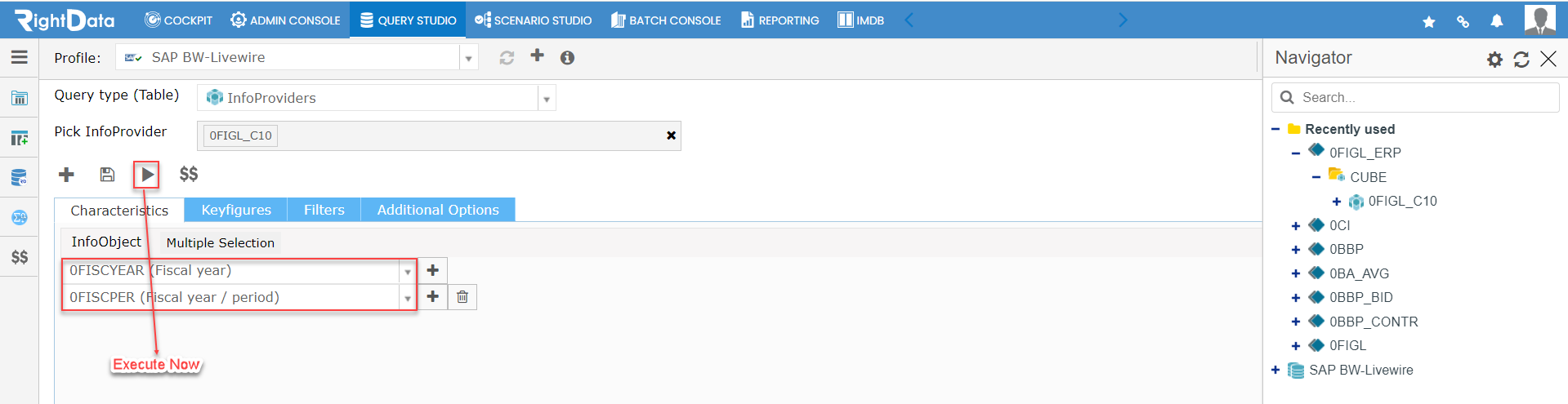 Querying SAP BW Infoprovider – RightData