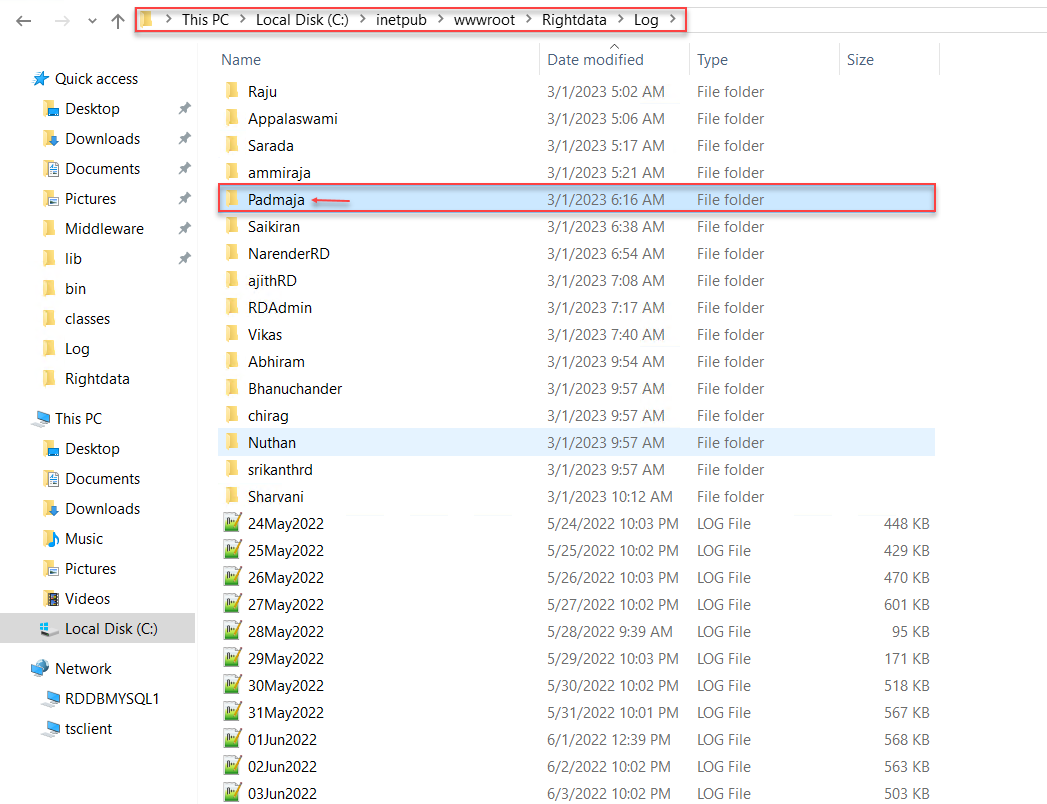 How to access Frontend logs from server – RightData