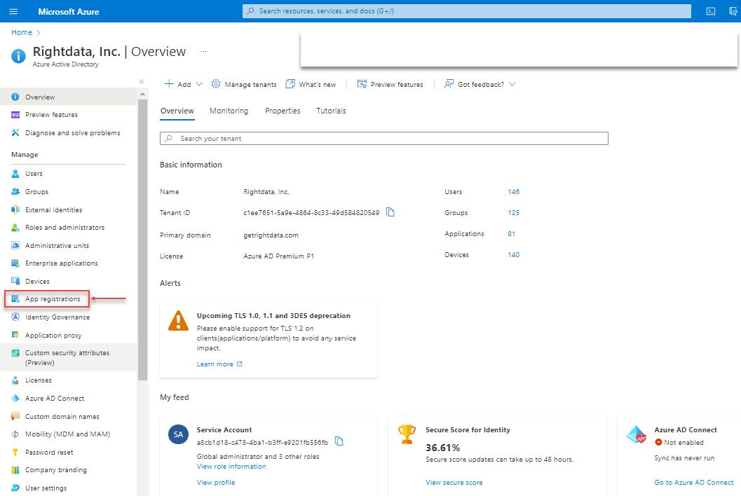 Power BI pre-configuration steps using Tenant ID – RightData