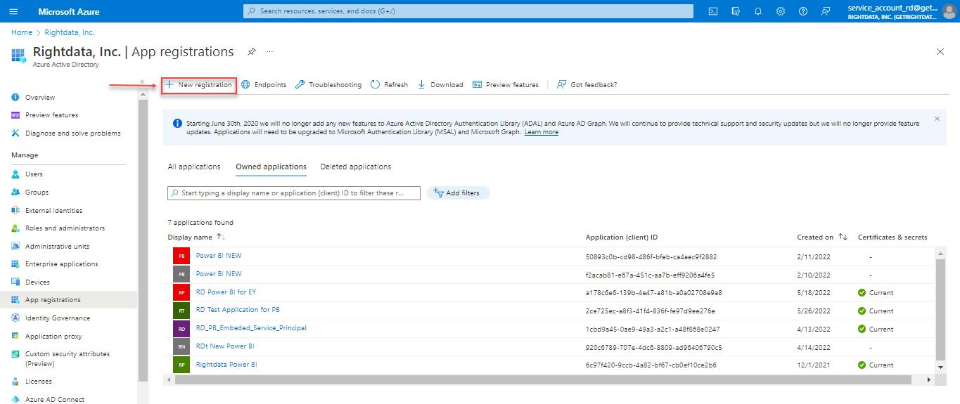 Power BI pre-configuration steps using Tenant ID – RightData