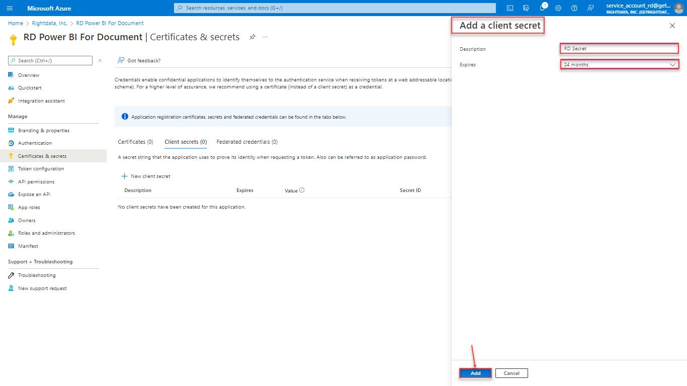 Power BI pre-configuration steps using Tenant ID – RightData