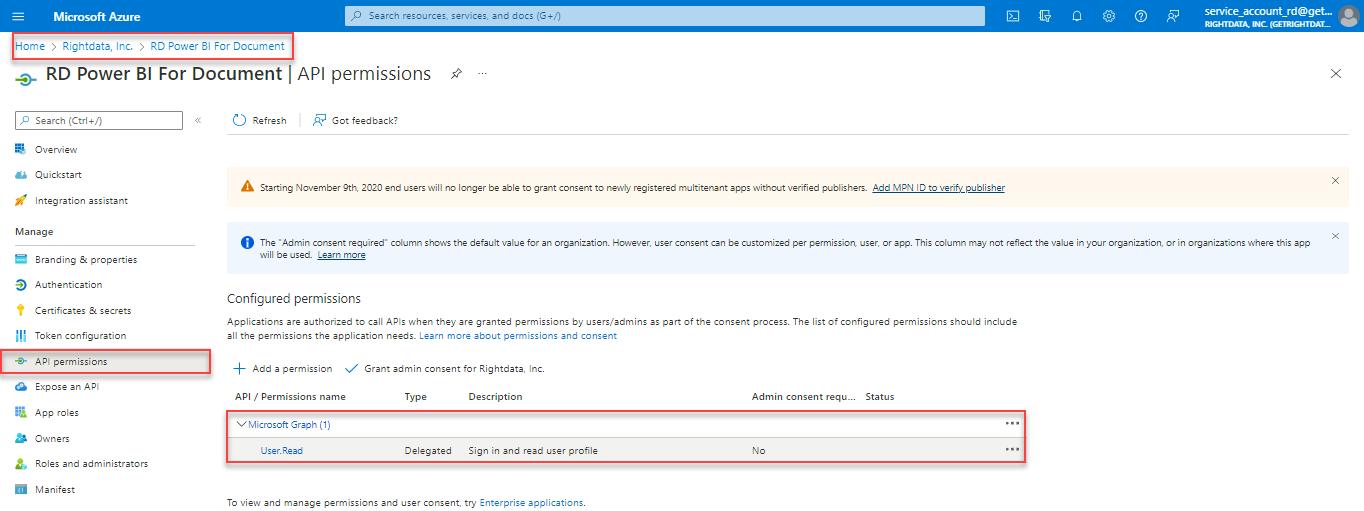 Power BI pre-configuration steps using Tenant ID – RightData