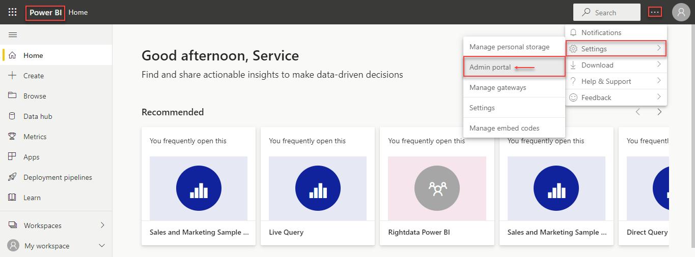 Power BI pre-configuration steps using Tenant ID – RightData