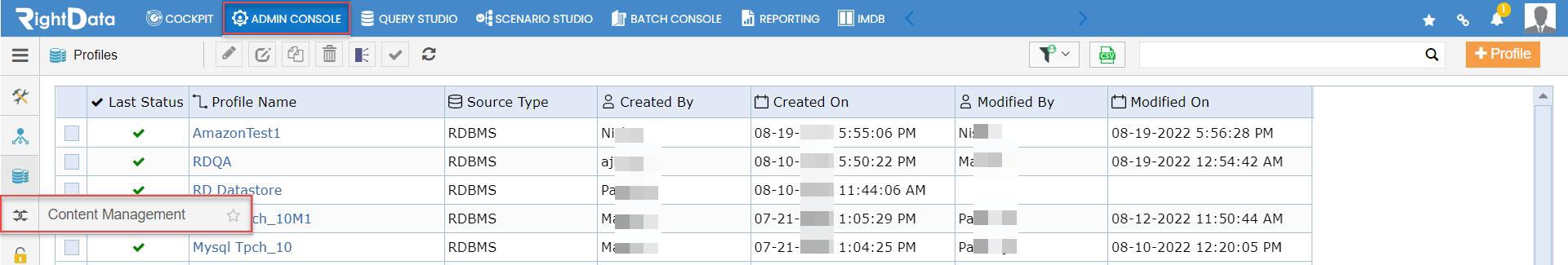 Query Chains Content Management system – RightData