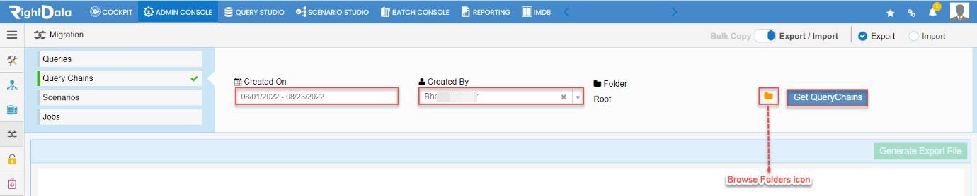 Query Chains Content Management system – RightData