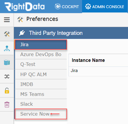 Enabling ServiceNow integration – RightData