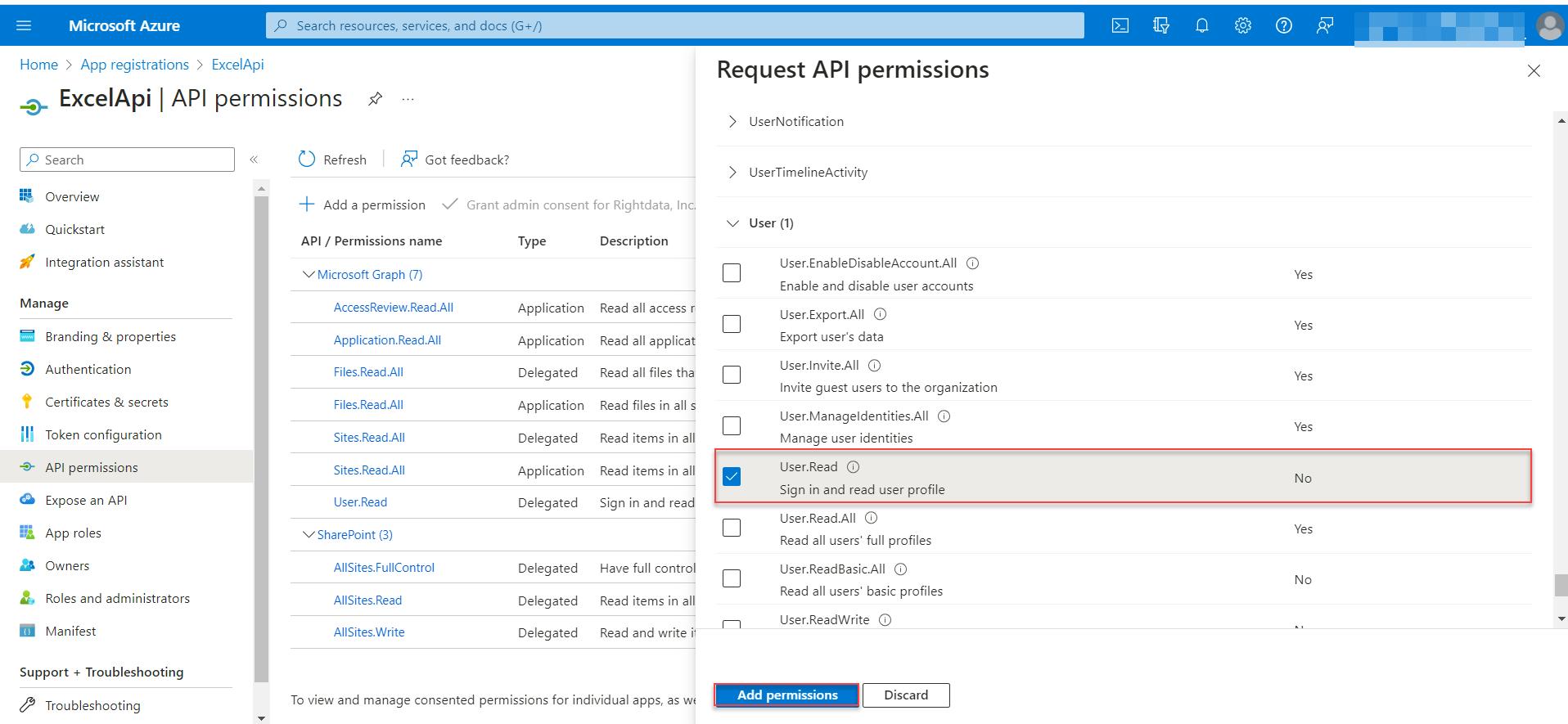Prerequisites to connect excel from SharePoint – RightData