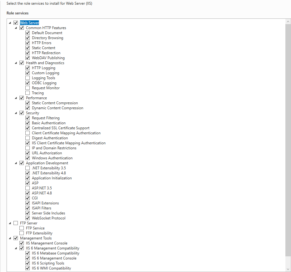 Enabling IIS Features for RightData (DataTrust) Installation – RightData