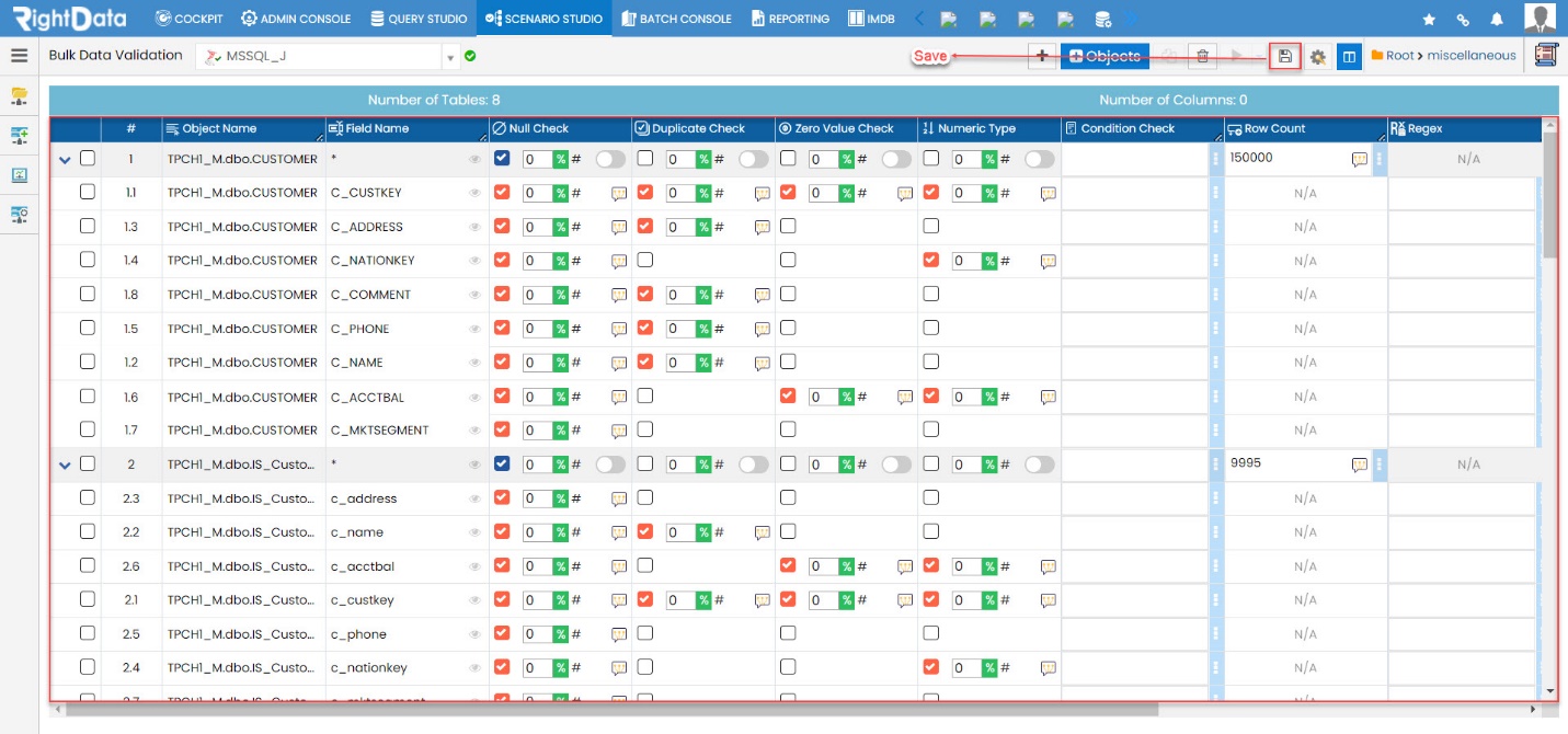 BDV Rule Recommendation – RightData