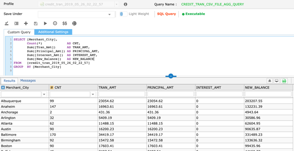 Writing queries on Local CSV File – RightData