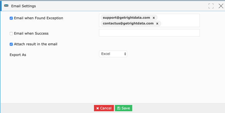 Row count comparison of multiple tables (Bulk Row Count Compare) – RightData