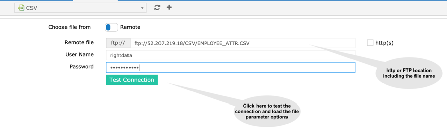 Query remote CSV File – RightData