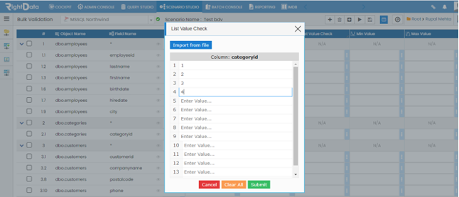 Bulk Data Validation – RightData
