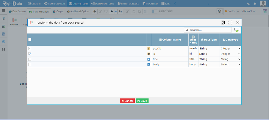 Rest API as Data Source – RightData