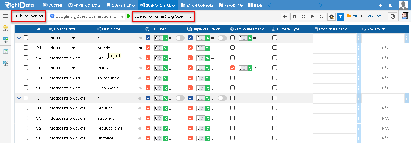 Validations – RightData