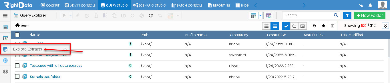 Explore Extracts – RightData
