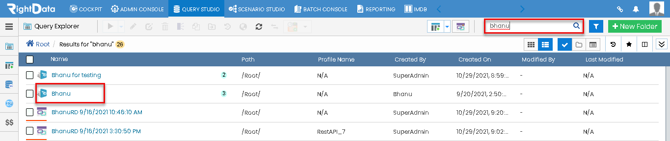 Query Explorer – RightData