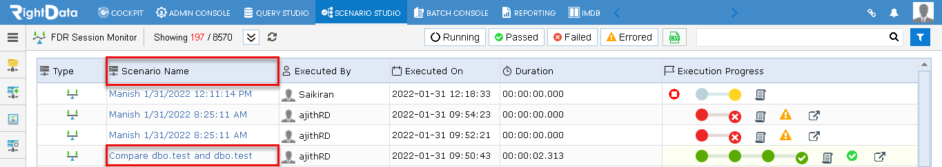 FDR Session Monitor – RightData