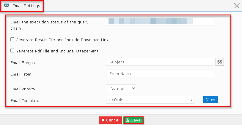 Query Chain Rightdata