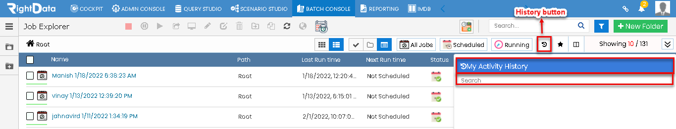 Job Explorer – RightData