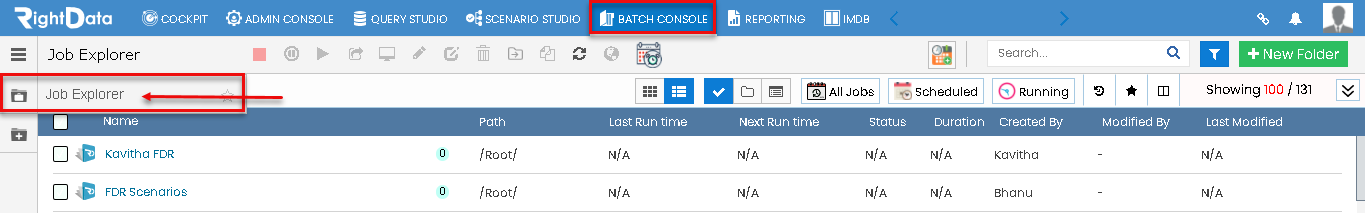Job Explorer – RightData