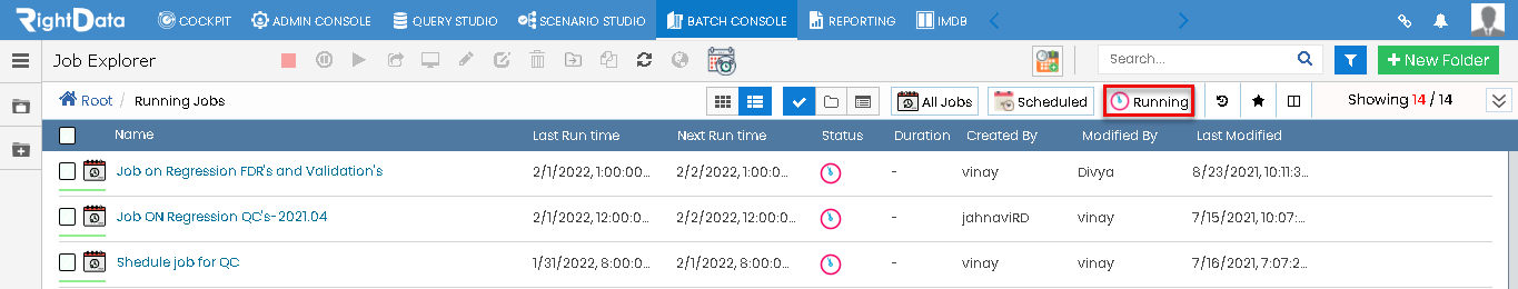 Job Explorer – RightData