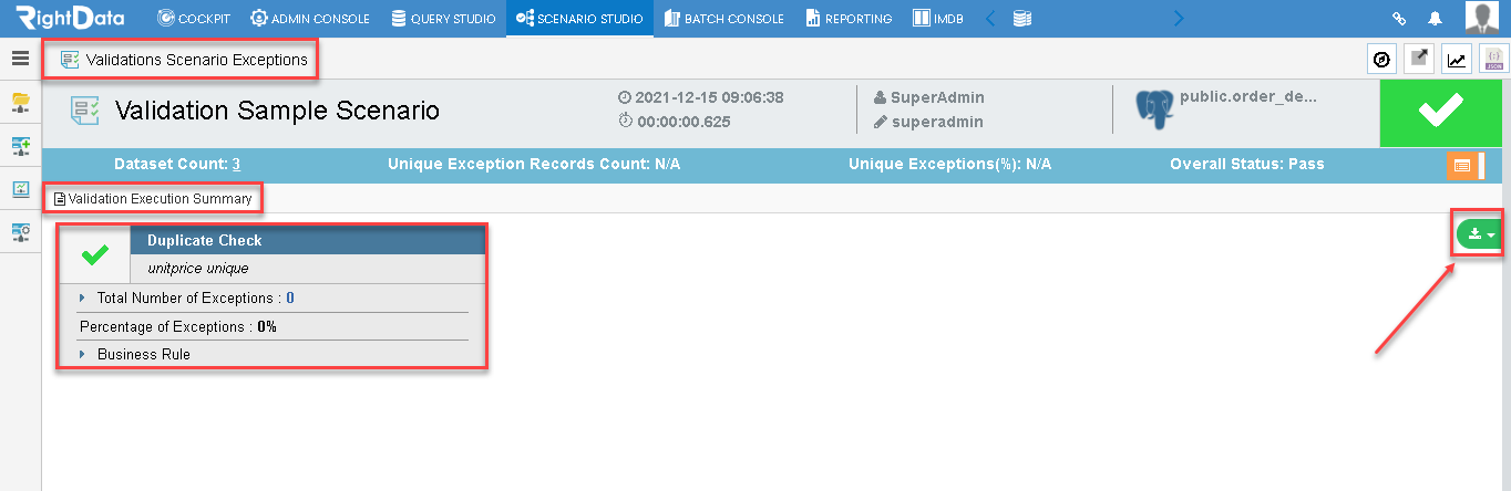 Validation – RightData