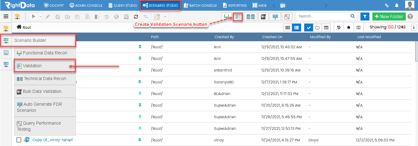 Validation – RightData
