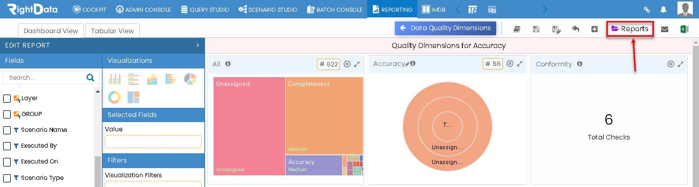 Data Quality Dimensions Dashboard – RightData