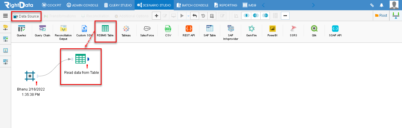 Pushdown reconciliation – RightData