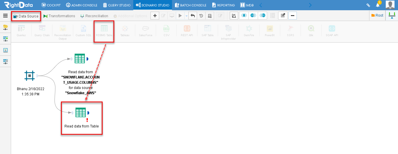 Pushdown reconciliation – RightData