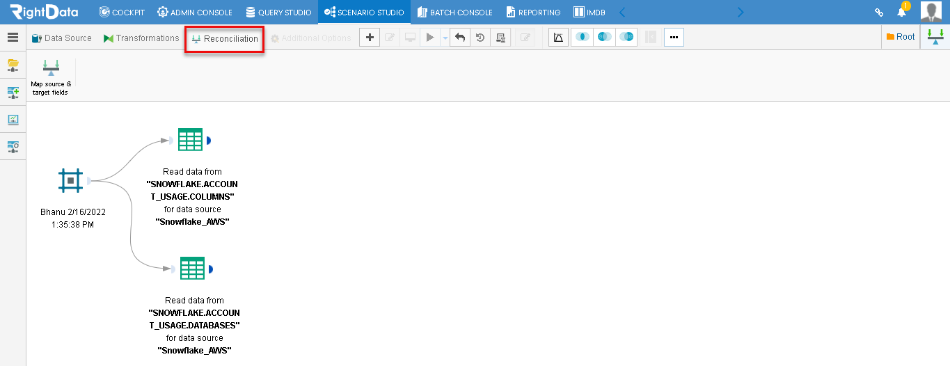 Pushdown reconciliation – RightData