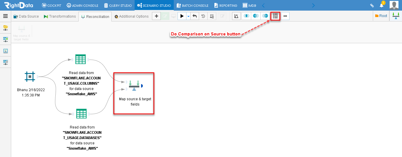 Pushdown reconciliation – RightData