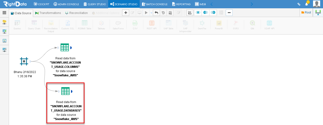 Pushdown reconciliation – RightData
