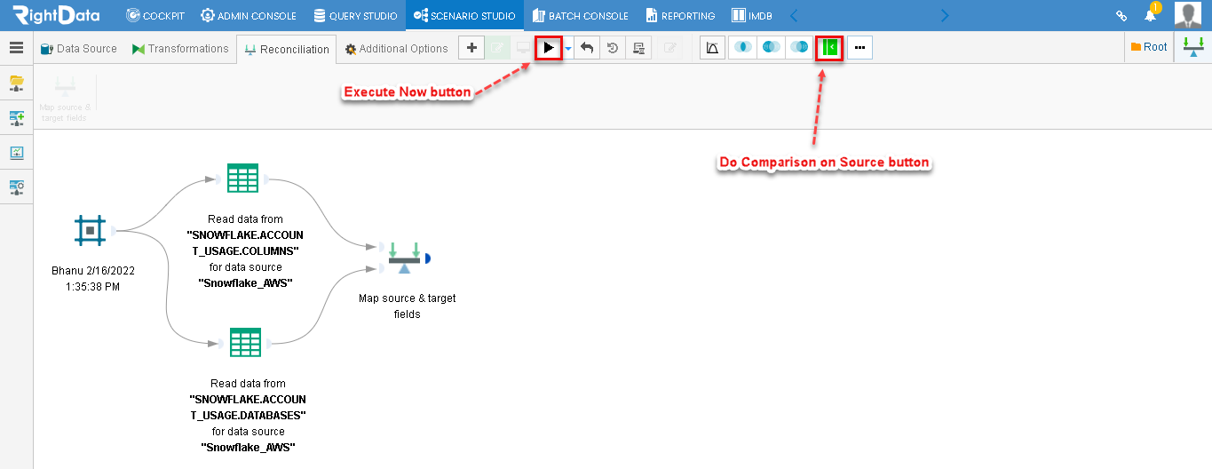 Pushdown reconciliation – RightData