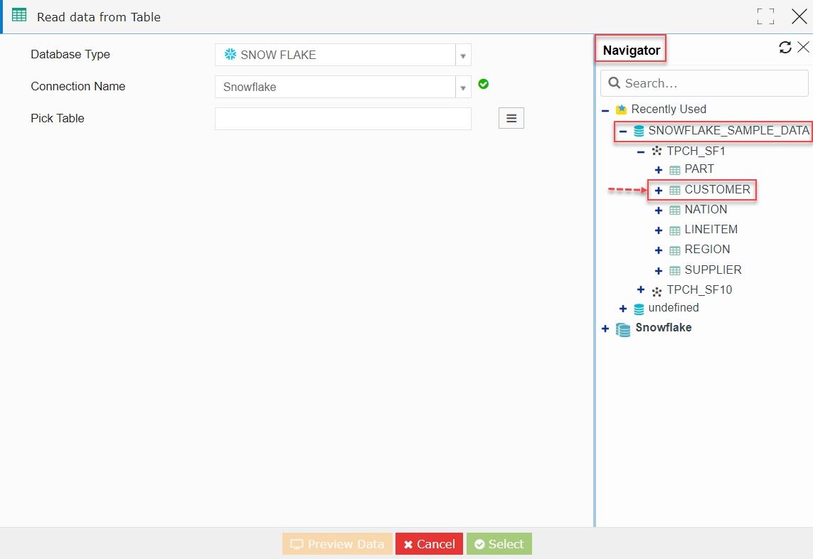 Query Chain execution using Projection transformation – RightData