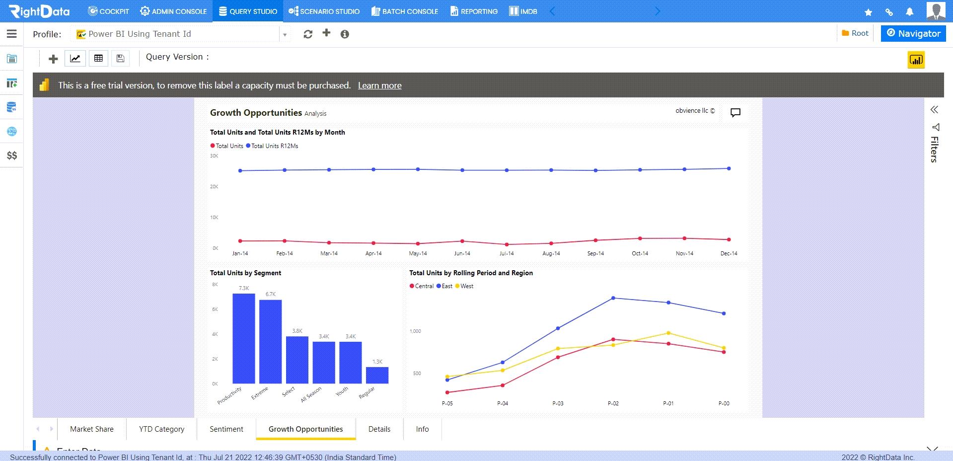 Creating queries on Power BI (static reports with visuals) – RightData